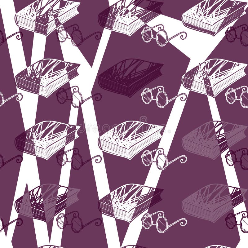 Seamless Pattern of Points and Books Stock Vector - Illustration of ...