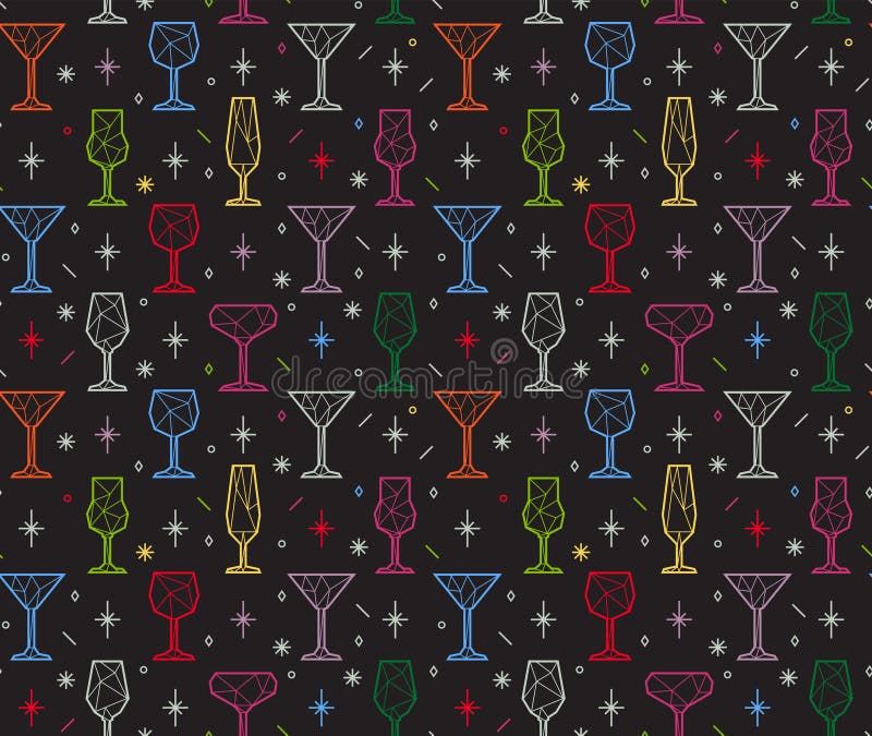 Set of wine glass stock vector. Illustration of icons - 40137078