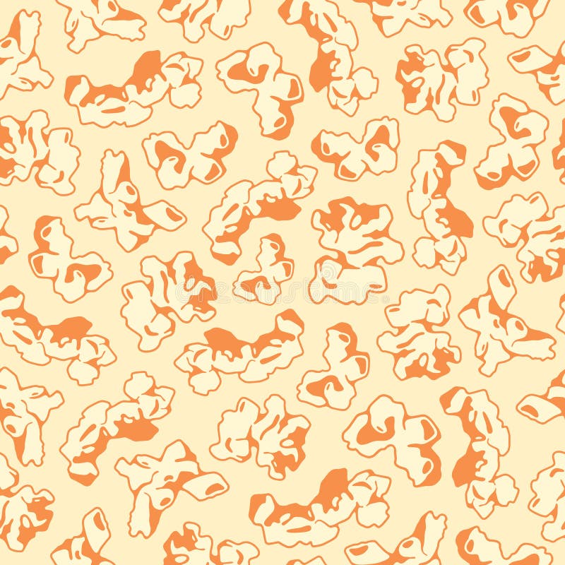 Seamless Pattern for Popcorn Packaging Stock Vector - Illustration of ...