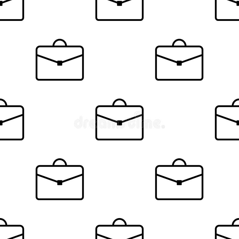 Portfolio Icon. White Sign Business Concept. Flat Style Stock Vector ...