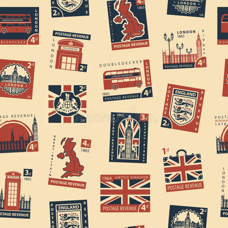 British postage stamps stock vector. Illustration of flag - 35819866