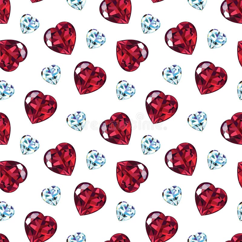 Rubies and Diamonds stock illustration. Illustration of shiny - 19819477