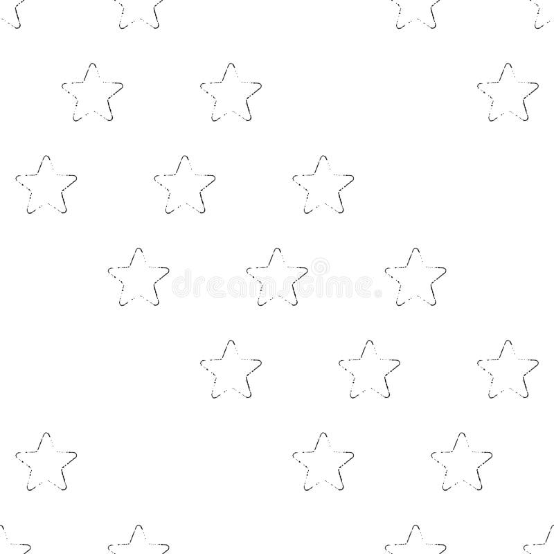 Seamless Pattern, Prints of the Stars Stock Illustration - Illustration ...