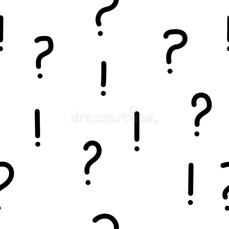 Seamless Pattern Punctuation Marks Stock Illustration - Illustration of ...