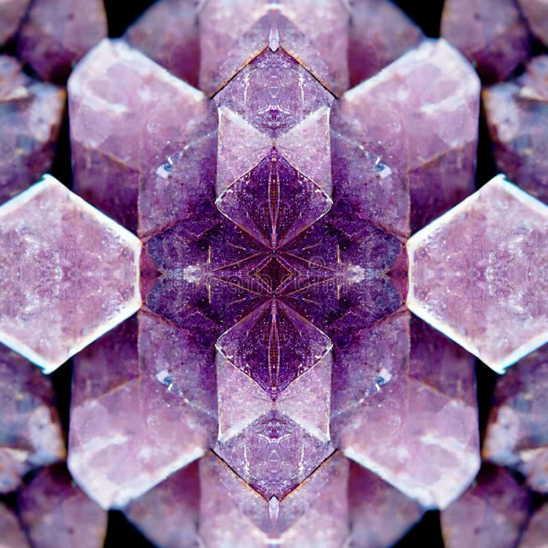 Seamless Pattern of Purple Gemstones Stock Illustration - Illustration ...