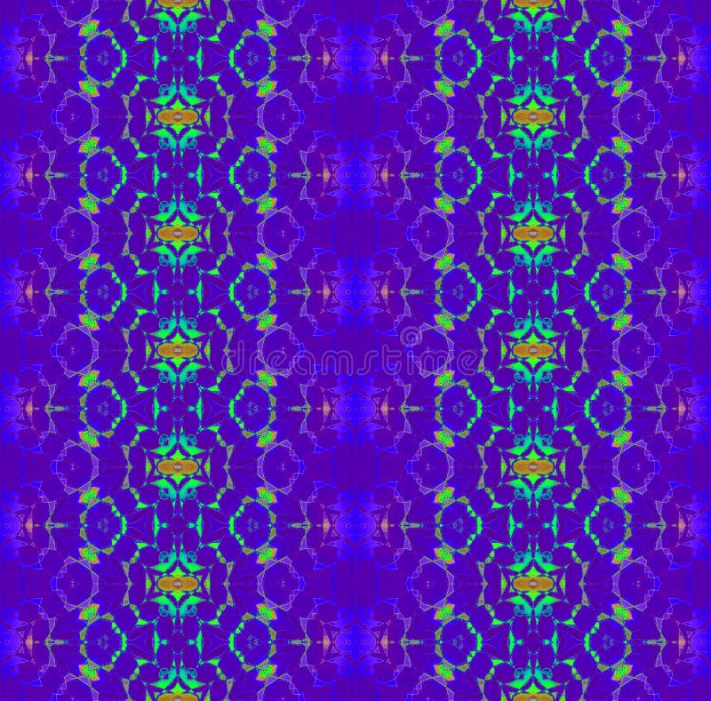 Seamless Pattern Purple Light Green Stock Illustration - Illustration ...