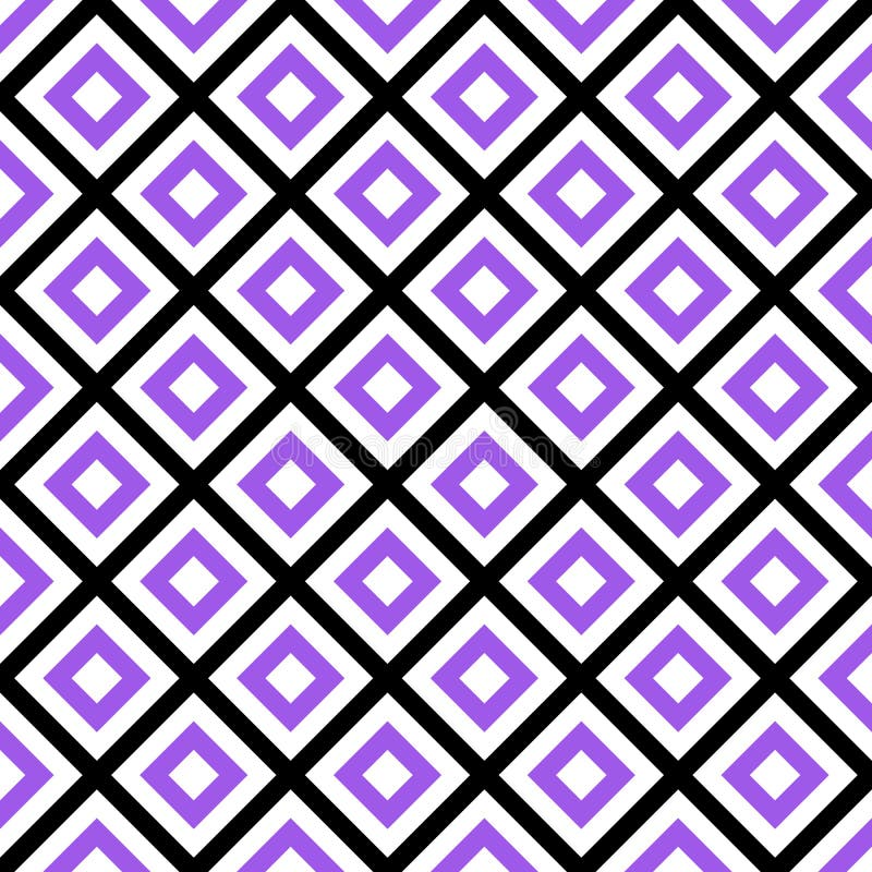 Seamless Pattern Purple Square, EPS 10 Stock Illustration ...