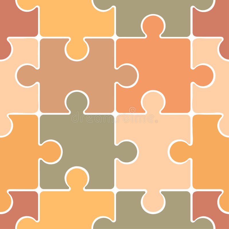 Seamless Pattern Color Puzzles Stock Illustrations – 440 Seamless ...