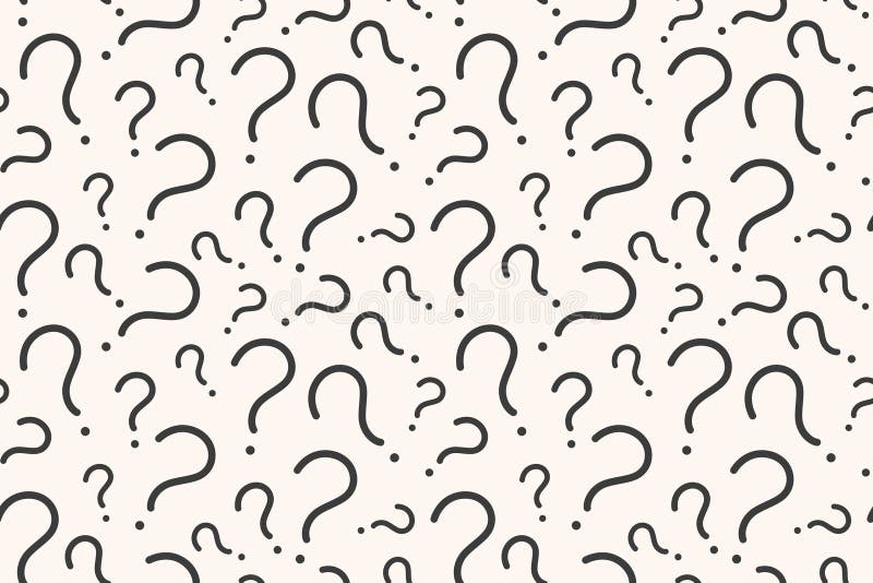 Seamless Pattern with Question Marks Perfect for Educational Materials ...