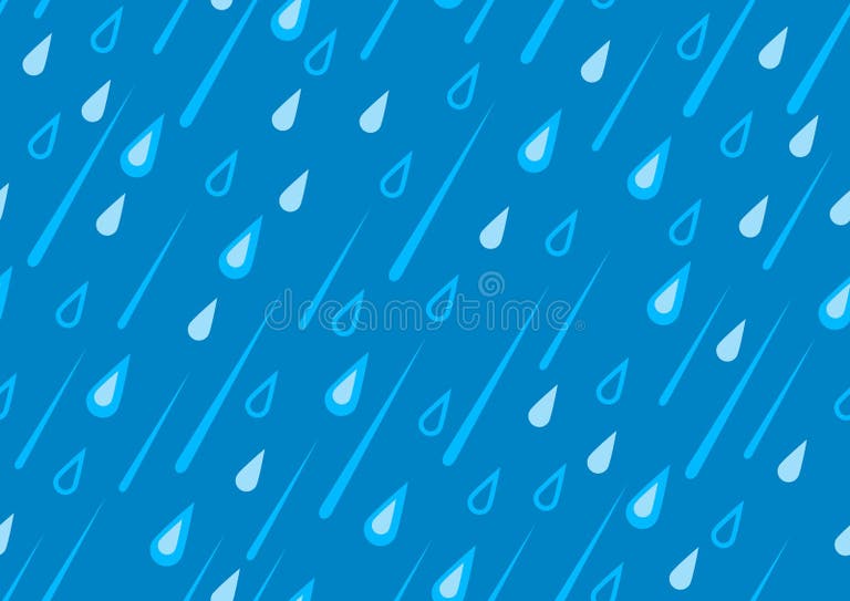 Seamless Pattern with Rain. Stylized Background with Raindrops Stock ...