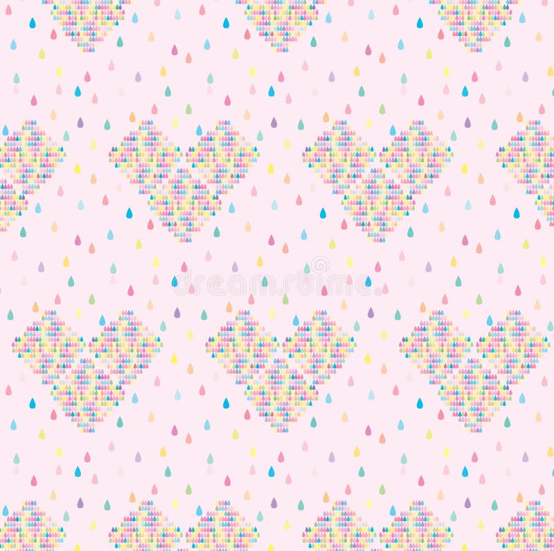Pastel Raindrop Pattern Stock Illustrations – 422 Pastel Raindrop ...