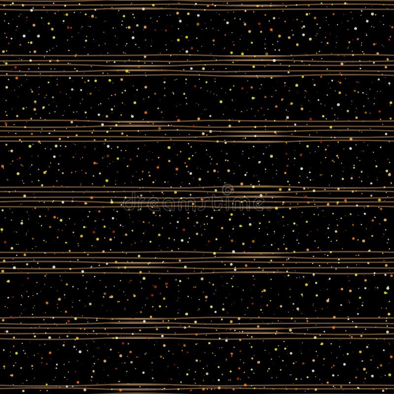 Seamless Pattern of Random Gold Hearts Stock Vector - Illustration of ...