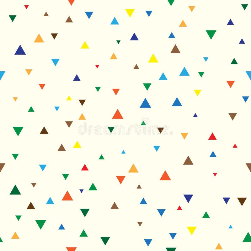 Seamless Pattern with Random Triangles. Festive Texture Repeating ...