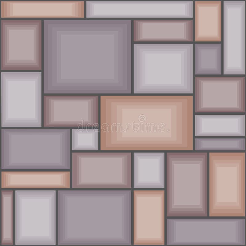 Seamless Pattern from Rectangular Stones. Stock Vector - Illustration ...