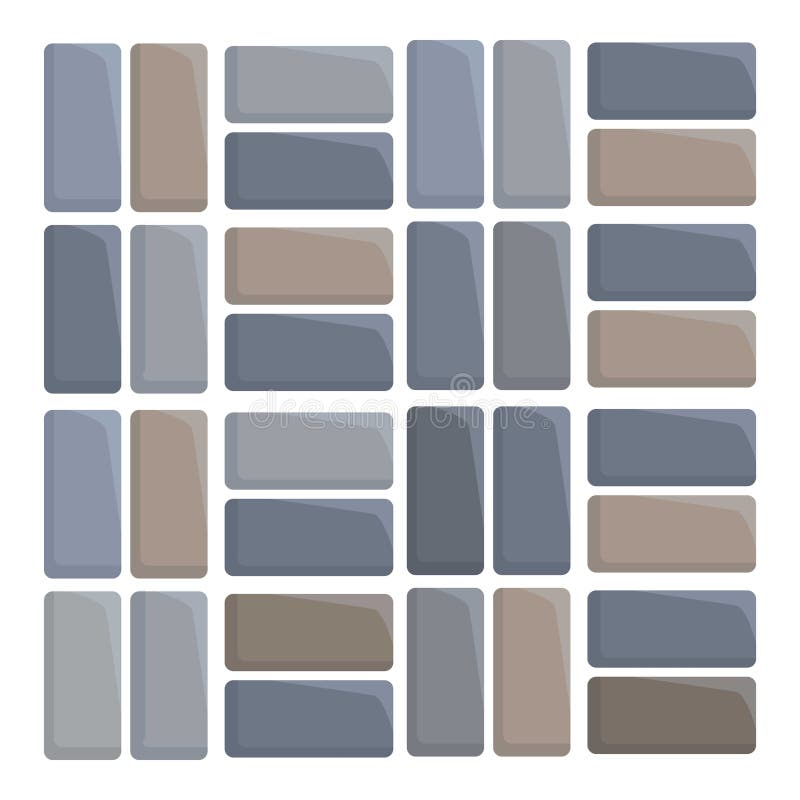 Seamless Pattern of Rectangular Tiles Forming Geometric Design Stock ...