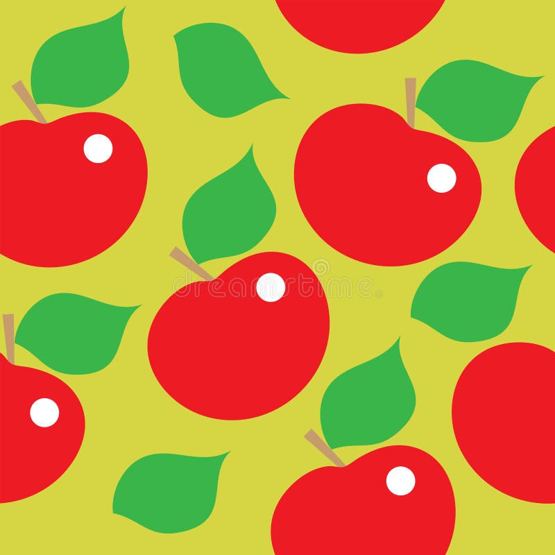 Seamless pattern of fruit stock vector. Illustration of pear - 7555134