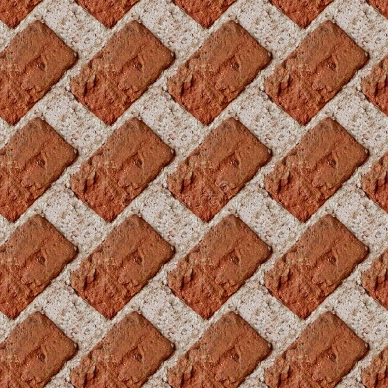 Ssamless Pattern with Old Broken Red Bricks with Paint Stock Photo ...