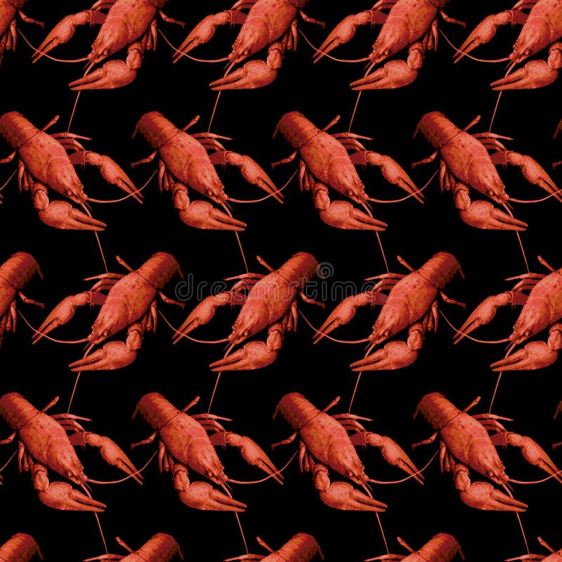Crawfish Pattern Stock Illustrations – 548 Crawfish Pattern Stock ...