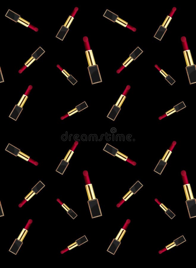 Lipsticks Kiss Background Pattern Stock Illustrations – 85 Lipsticks ...