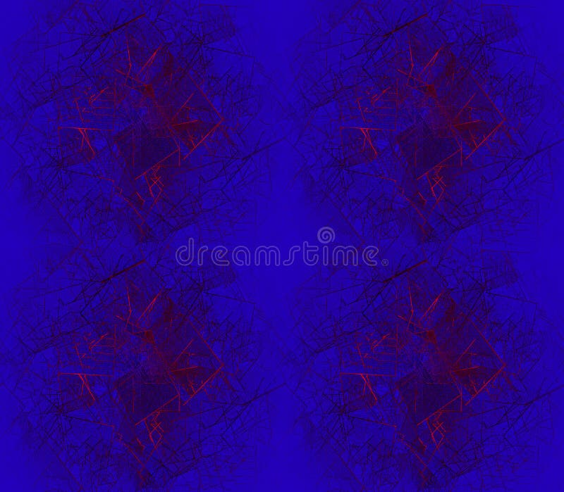 Seamless Pattern Red Fragments Dark Blue Stock Illustration ...