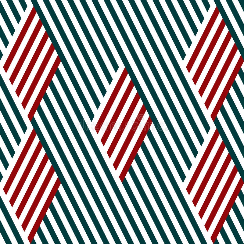 Seamless Pattern with Red and Green Segments, Modern Stylish Image ...