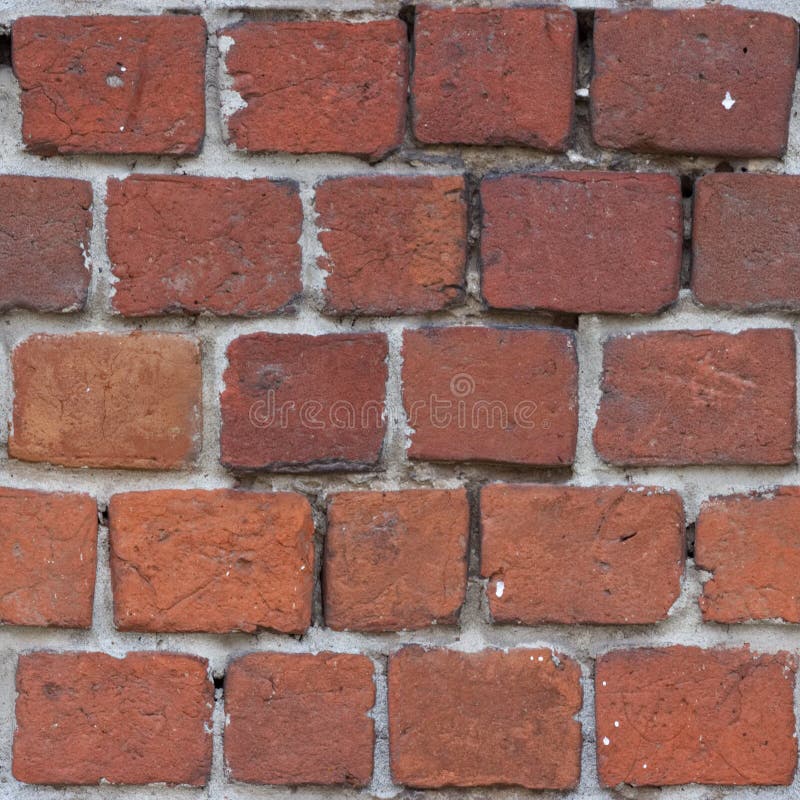 Seamless Pattern with Red Old Blocks Stock Image - Image of cement ...