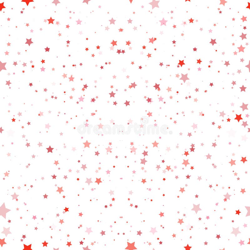 Seamless Pattern with Red Stars Vector Stock Vector - Illustration of ...