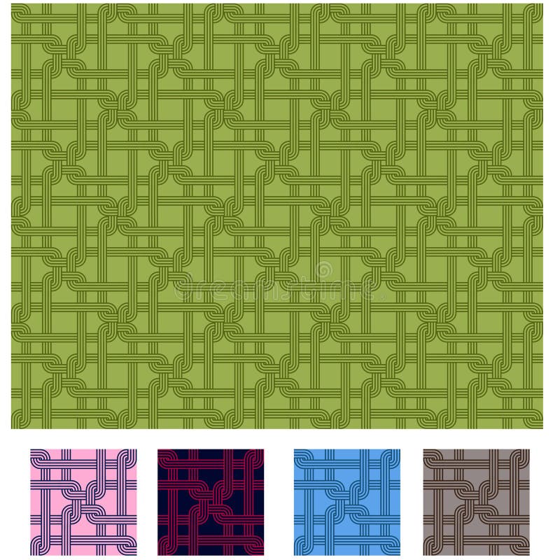 Set of Various Seamless Patterns of Quadrants Stock Vector ...