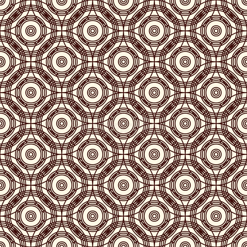 Seamless Pattern with Repeated Overlapping Circles. Round Links Chain ...