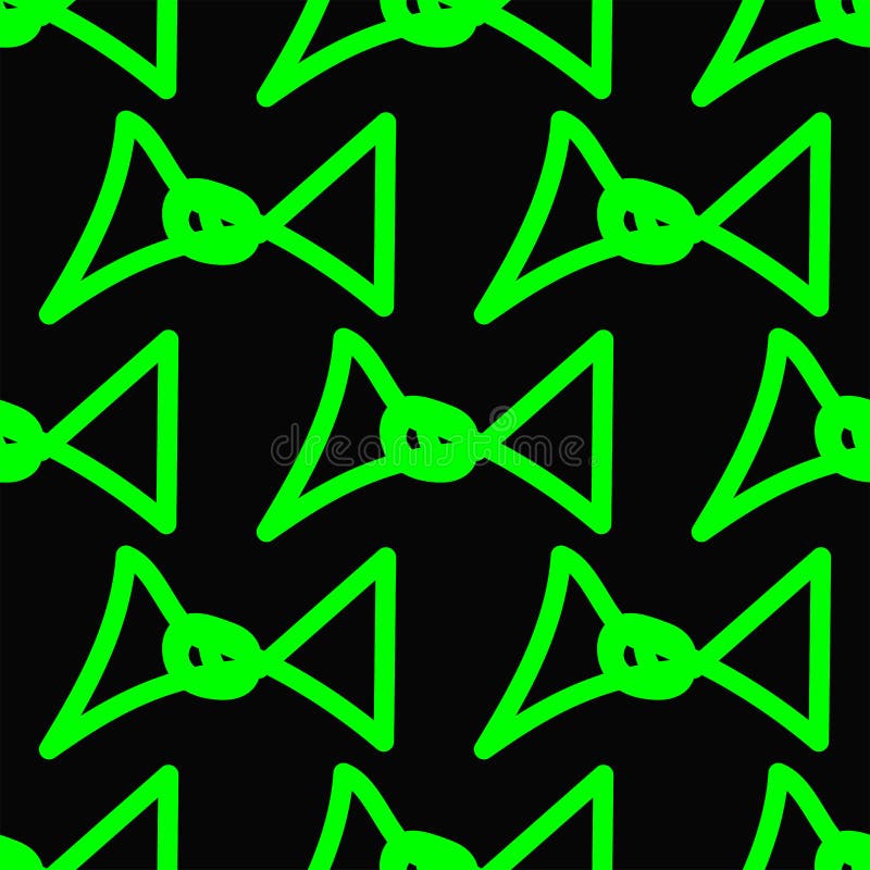 Seamless Pattern with Repeating Bow Drawn by Hand. Doodle, Sketch Stock ...