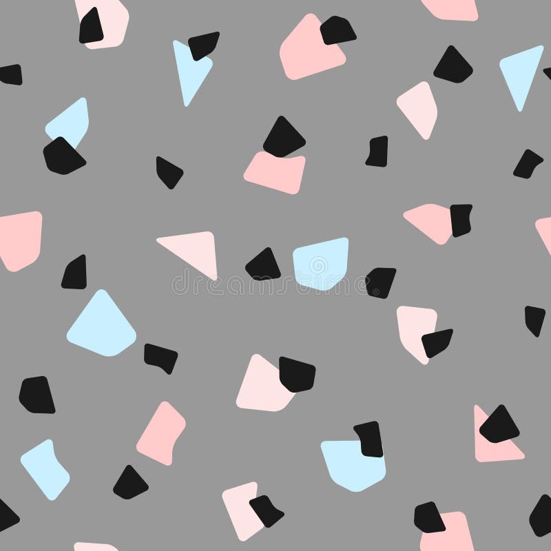 Seamless Pattern with Repeating Different Geometric Shapes. Simple ...