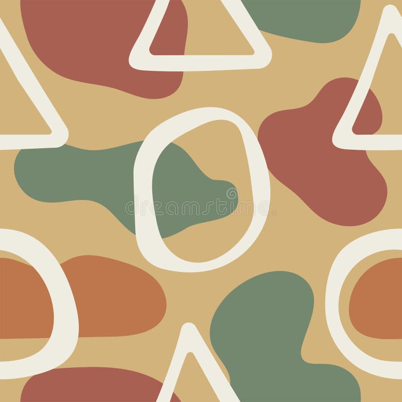 Organic And Geometric Shapes In Art