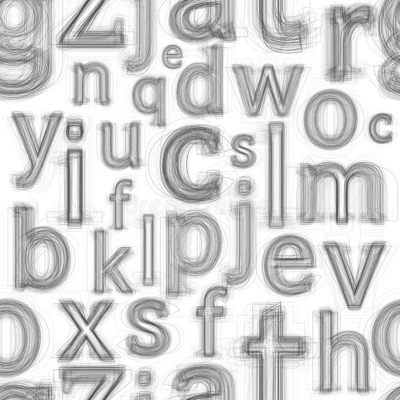 Letters. Seamless pattern. stock vector. Illustration of scrawl - 34614184