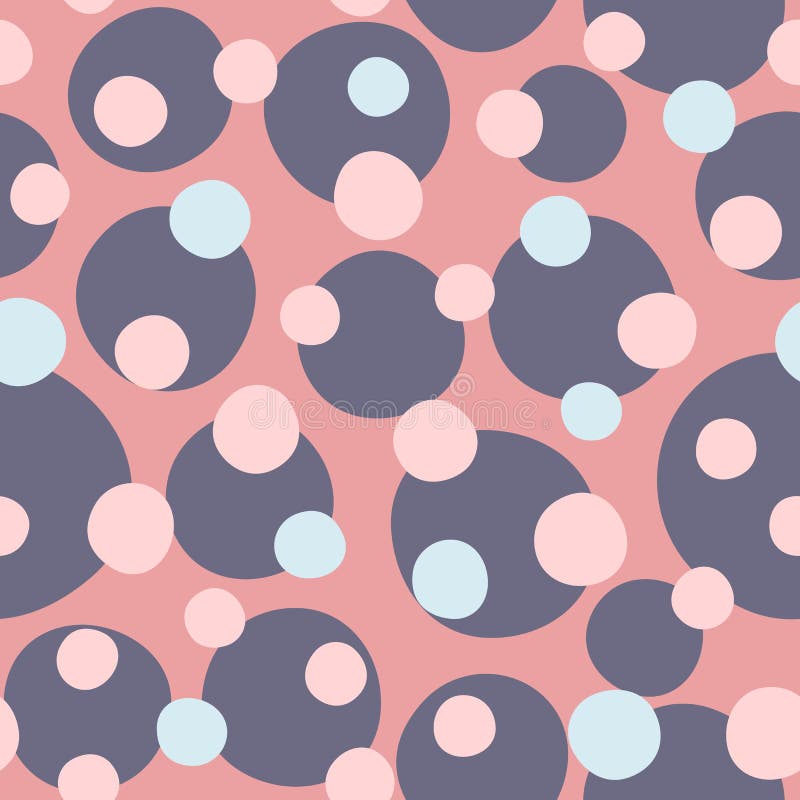 Rounded Red Spots. on White Background. Abstract Seamless Pattern Stock ...
