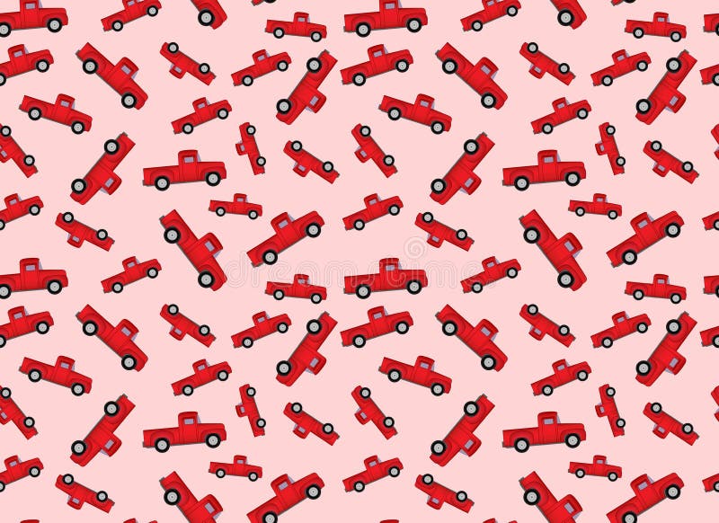 Seamless Pattern with Retro Cars. Cartoon Style Stock Vector ...