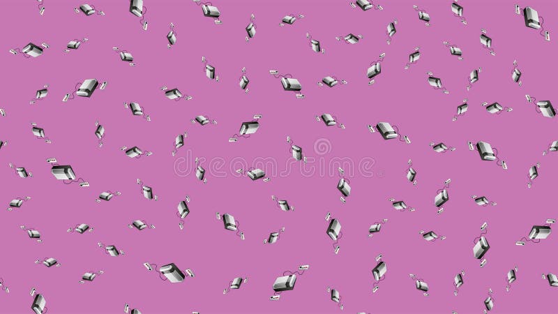 Seamless Pattern of Retro Old Hipster Video Game Consoles Texture from ...