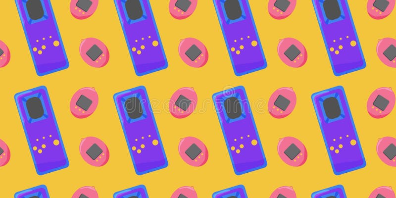 Seamless Pattern in Retro Style 80 S 90 S. Retro Games Stock Vector ...