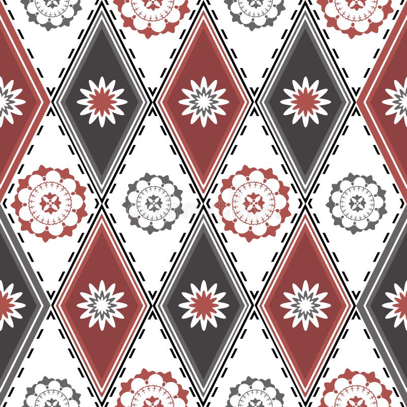 Seamless Pattern with Rhombuses Stock Vector - Illustration of abstract ...