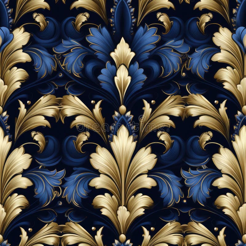 Seamless Pattern with Rich Ornament and Old Damascus Style Pattern for ...