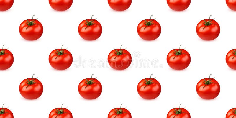 Seamless Pattern of Ripe Red Tomatoes Creating Vibrant Culinary ...