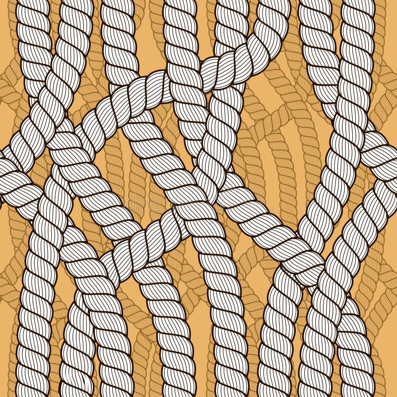 Seamless Pattern Rope Woven Vector, Abstract Illustrative Background ...