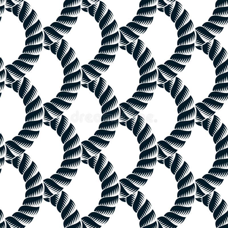 Seamless Pattern Rope Woven Vector, Abstract Illustrative Background ...