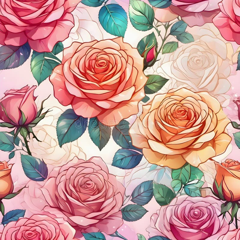 Gentle roses stock vector. Illustration of white, like - 52342890