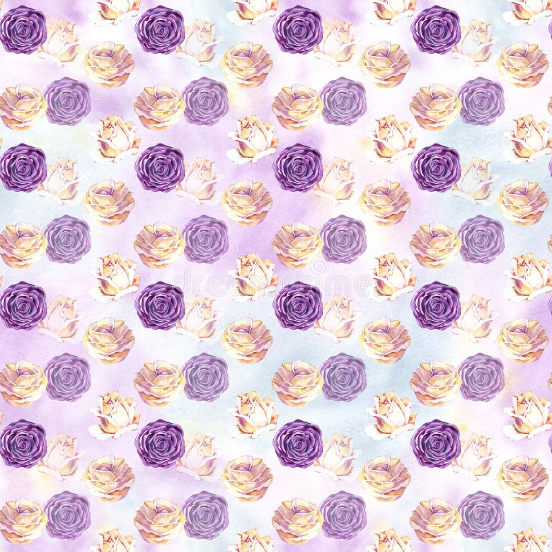 Seamless Pattern with Roses Pattern for Fabric and Wallpaper, for ...