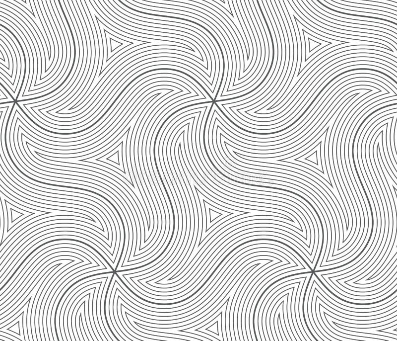 Seamless Pattern with Rotating Figures. Optical Illusion of Movement of ...