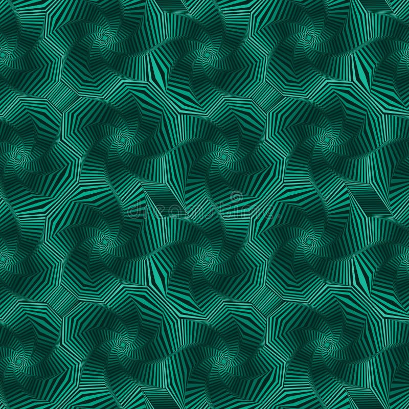 Seamless Pattern with Rotating Green Octagonal Stars Stock Vector ...