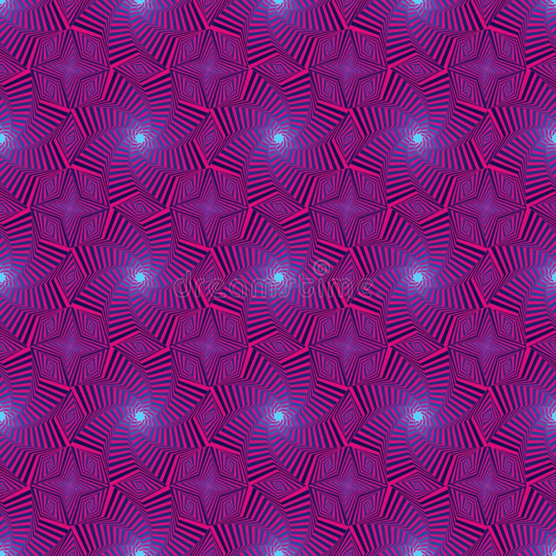 Seamless Pattern with Rotating Octagonal Stars Stock Vector ...