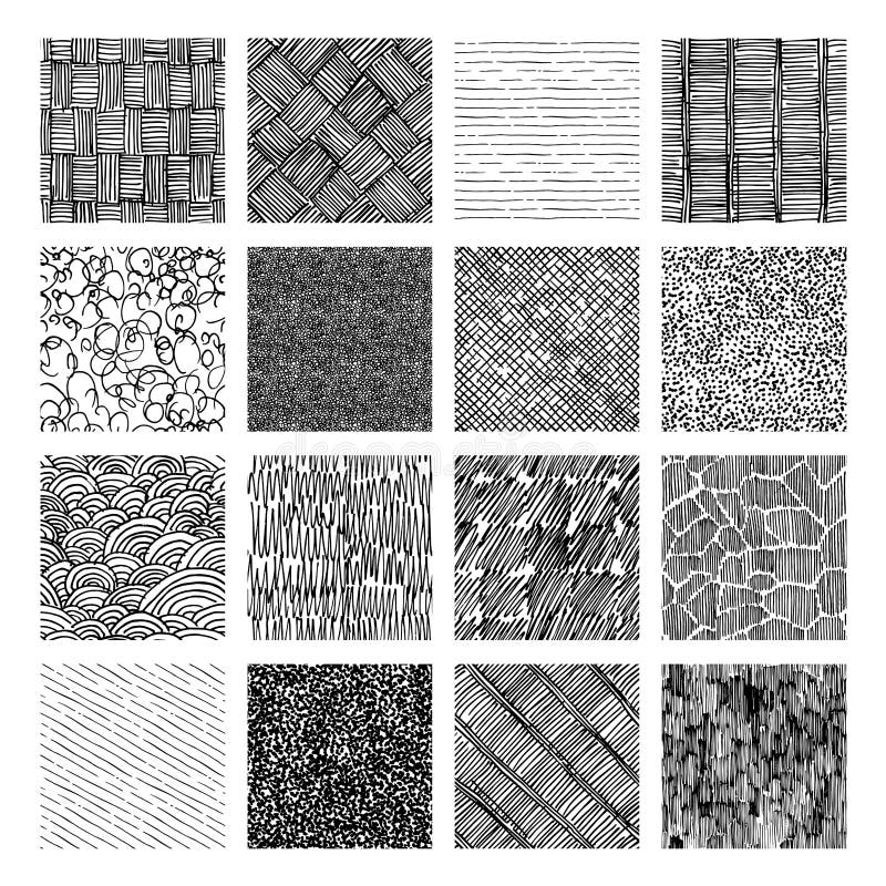 Seamless hatching textures stock vector. Illustration of hatching ...