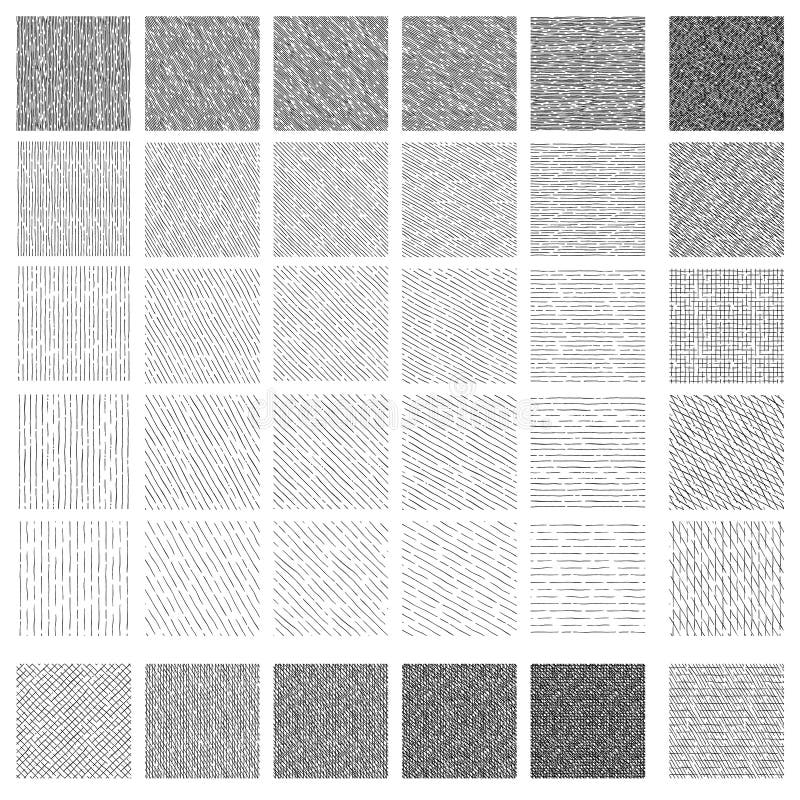 Seamless hatching textures stock vector. Illustration of hatching ...