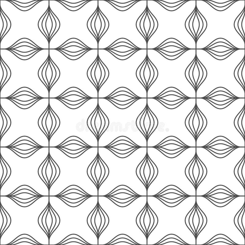 Seamless Pattern of Round Lines. Beautiful Wallpaper Stock Vector ...